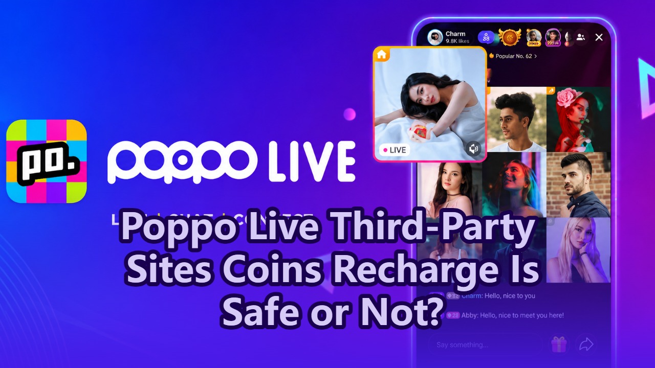 Poppo Live Third-Party Sites Coins Recharge Is Safe or Not?